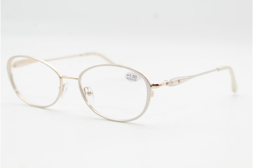 Готовые очки для зрения (бежевые)