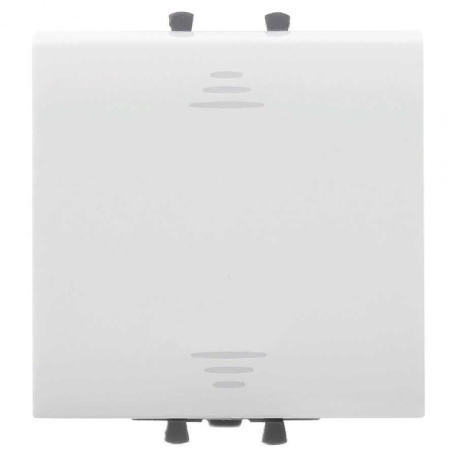 Выключатель DKC / ДКС Avanti, 16А скрытой установки 2 модуля белое облако 44.9х44.9х36.9мм одноклавишный, 4400112 / переключатель