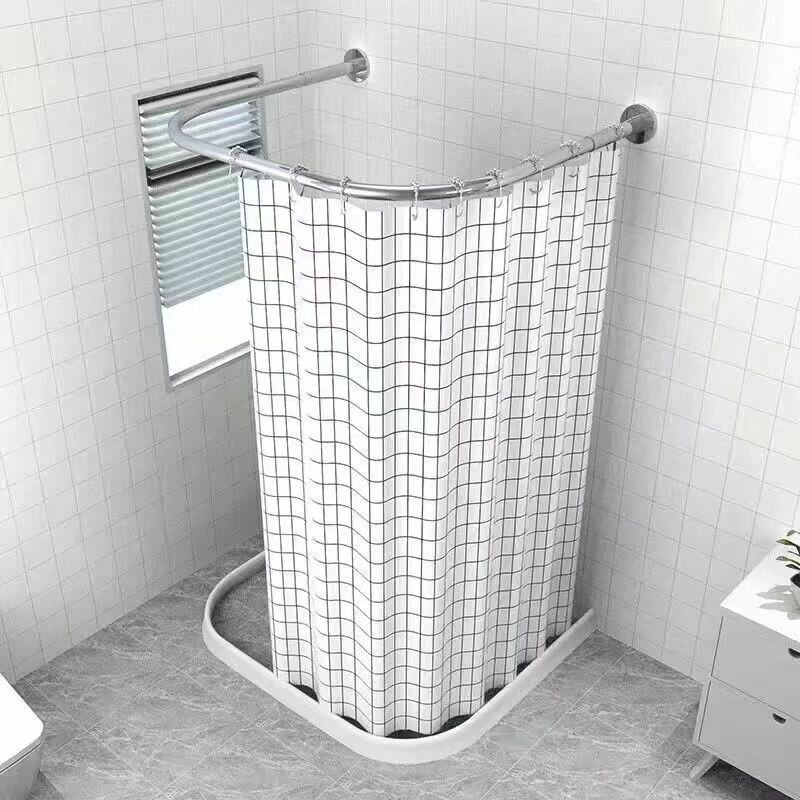 Душевая кабина, Не нужно бить кулаком, U-образный, 120x120см, высота 200 см, Белый серый -hj