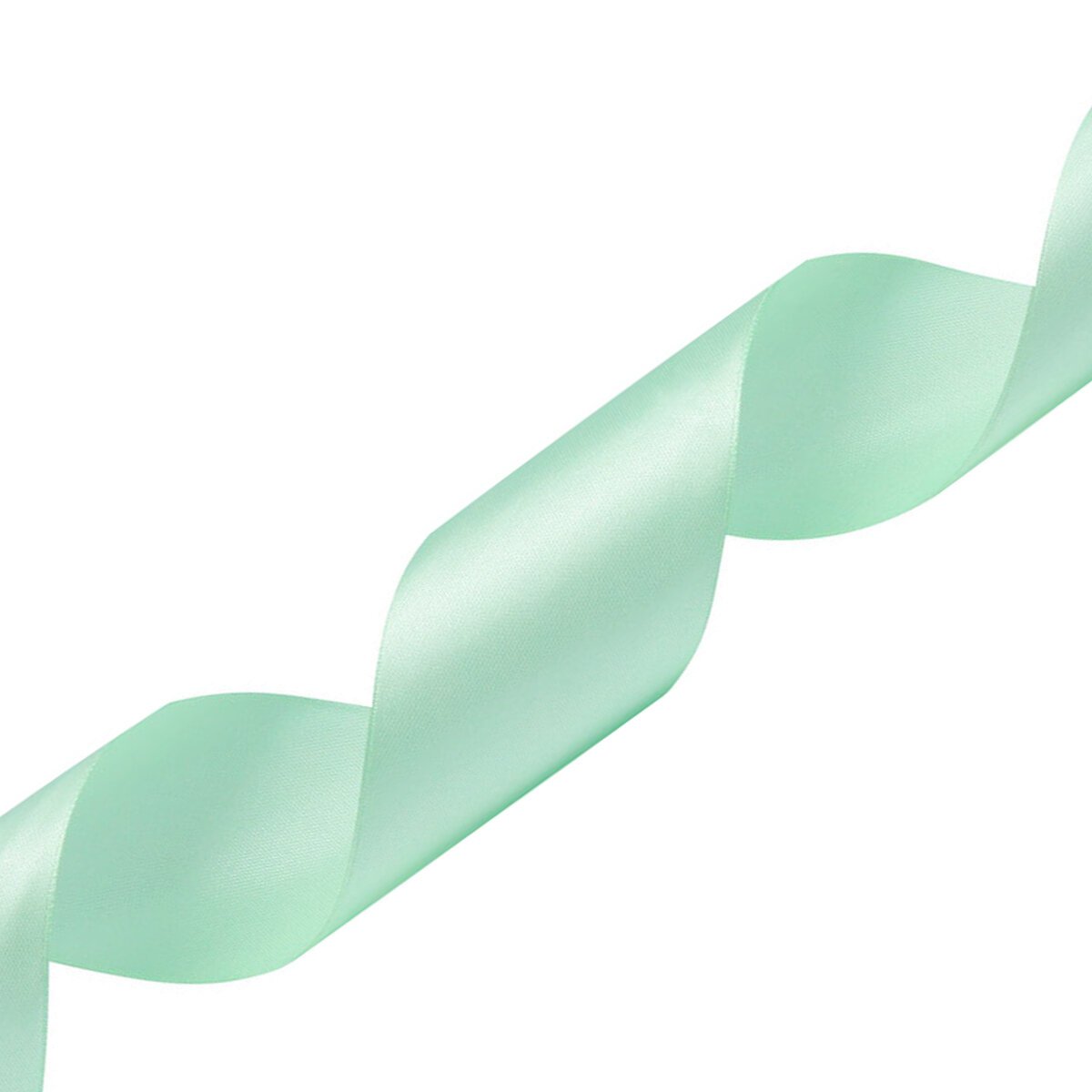 Лента атласная декоративная широкая Айрис, 5см*22,86м (097 светло-бирюзовый)