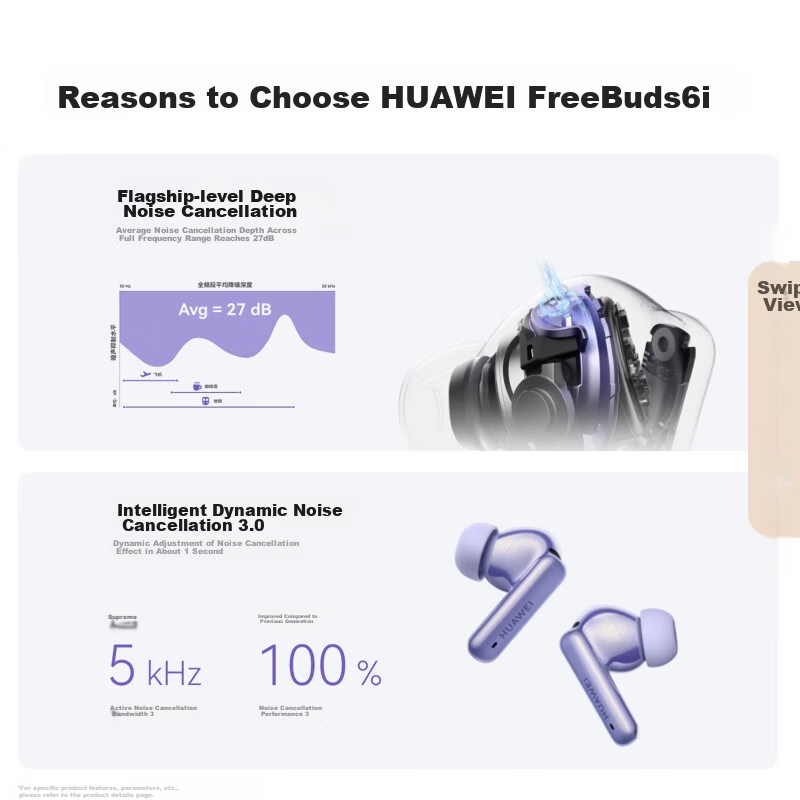 Беспроводные Bluetooth наушники HUAWEI T0019 flowing light purple
