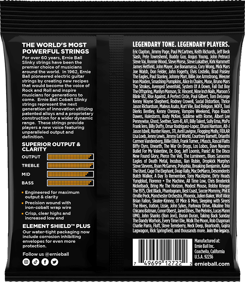 Струны для электрогитары Ernie Ball Hybrid Slinky RPS Nickel P02241