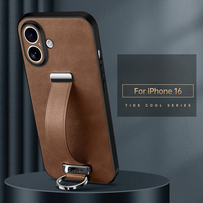 SULADA Роскошное коже чехол для Apple iPhone 16 (Эпл Айфон 16 ) Нескользящий и удобный