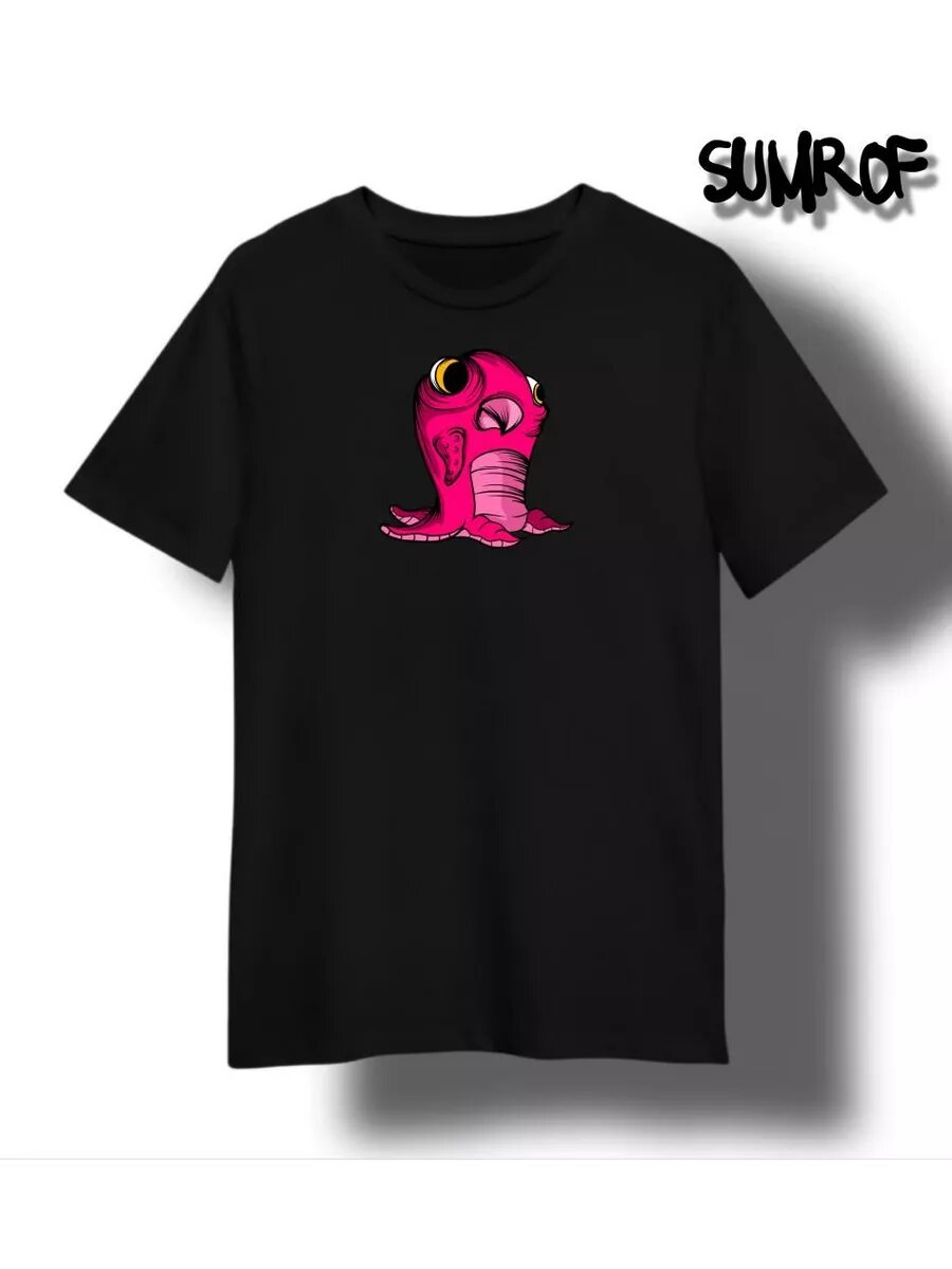 Футболка монстр осьминог