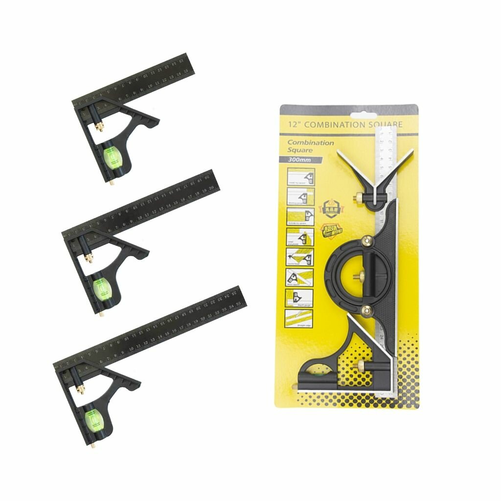 Многофункциональная комбинированная круговая линейка с центральным углом, квадратный транспортир, мобильный для деревообработки, металлообработки
