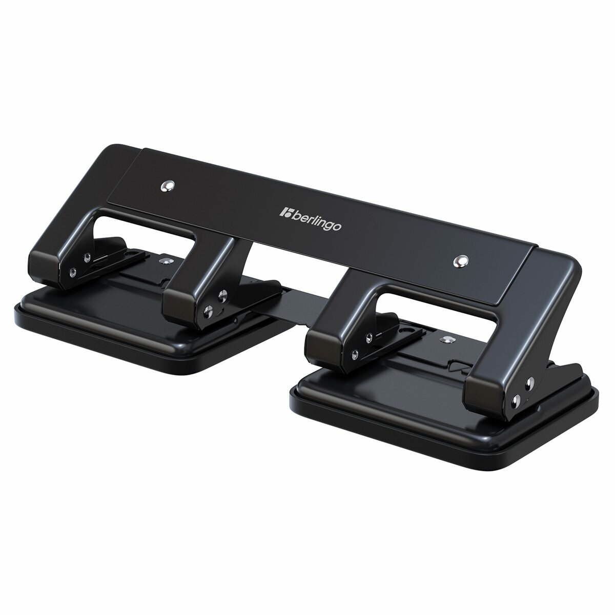 Дырокол Berlingo Universal, до 20 листов, 4 отверстия, черный (Ddm_20400)