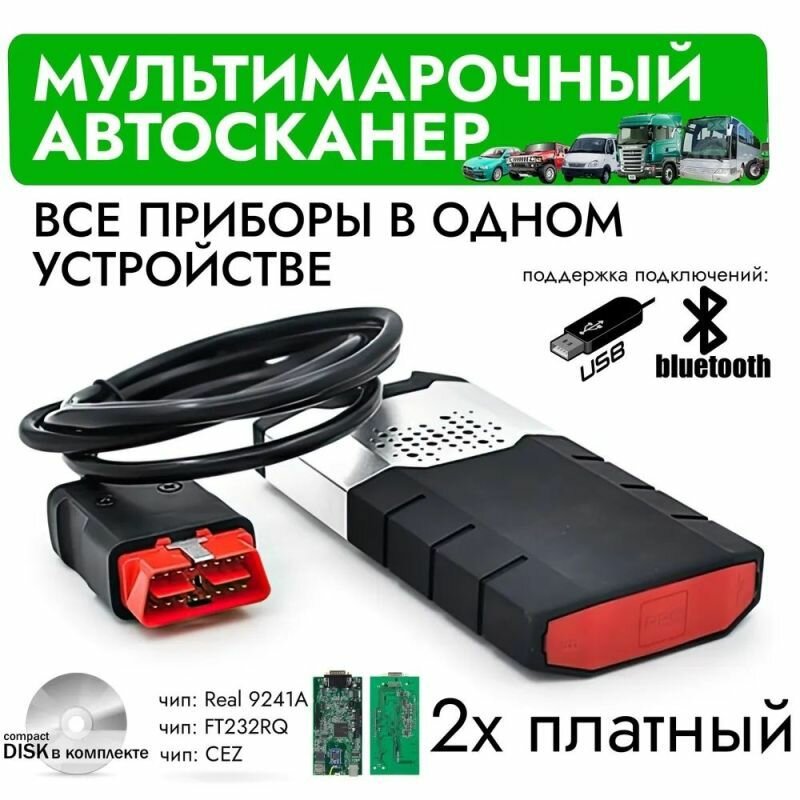 Автомобильный диагностический кабель ds150E OBD 2021.11 VCI CDP TCS bluetooth / для Ленд Ровер и Ягуар