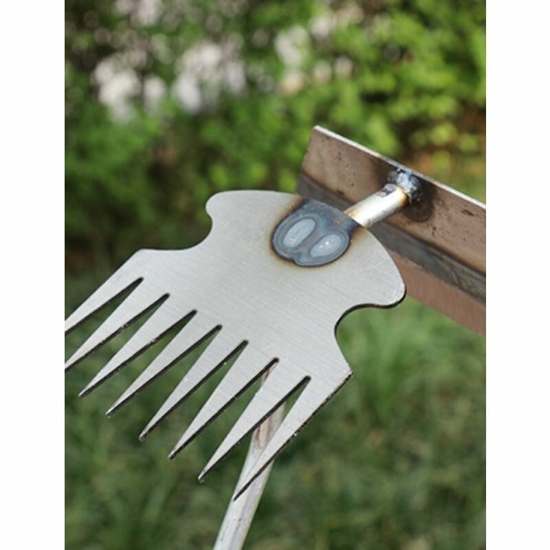 Садовый рыхлитель Ромашка, 4 зубца, дубовая ручка премиум-класса, 145 см / аэратор, рыхлитель Коготь тигра