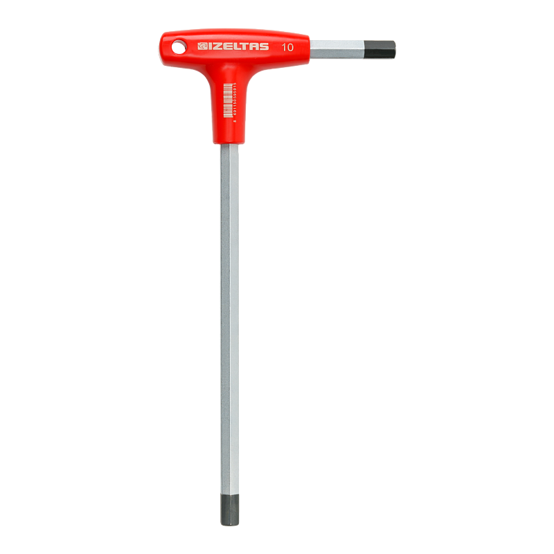 Отвертка т-рукоятка с шестигранным шлицем (HEX) 10.0 мм, длина стержня 209 мм, IZELTAS, 4920220100, 13000001628
