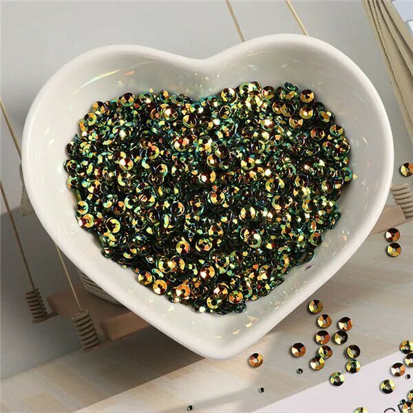 Пайетки ПВХ Lucky Sewing 3/4 мм 3mm, GL black color