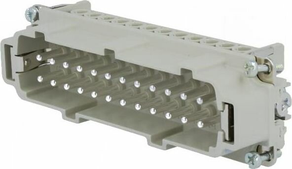 Разъем AMPHENOL C146 10A024 002 1 HDC контактная вставка "папа" C146 PIN 1 24+PE 18А, 1 шт