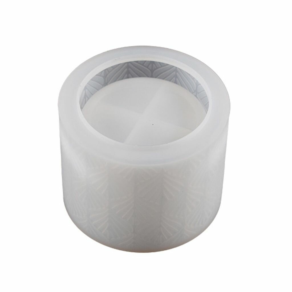 Кристаллическая коробка для хранения с тисненым рисунком из эпоксидной смолы, гипсовая форма посадки цветочного горшка 2763-Pattern