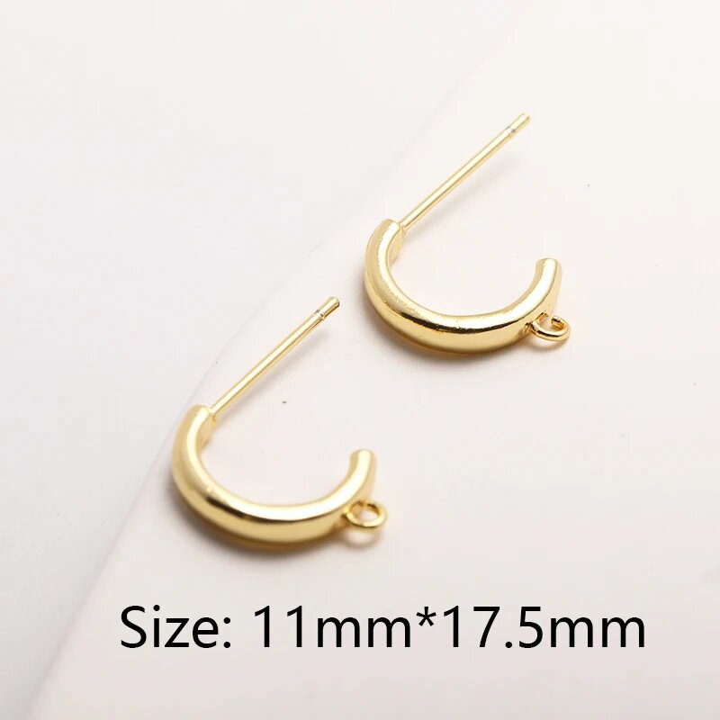 Фурнитура для украшений NAVELWORT, подвески глаз Фатима, 11 мм, позолоченная 14K gold plated