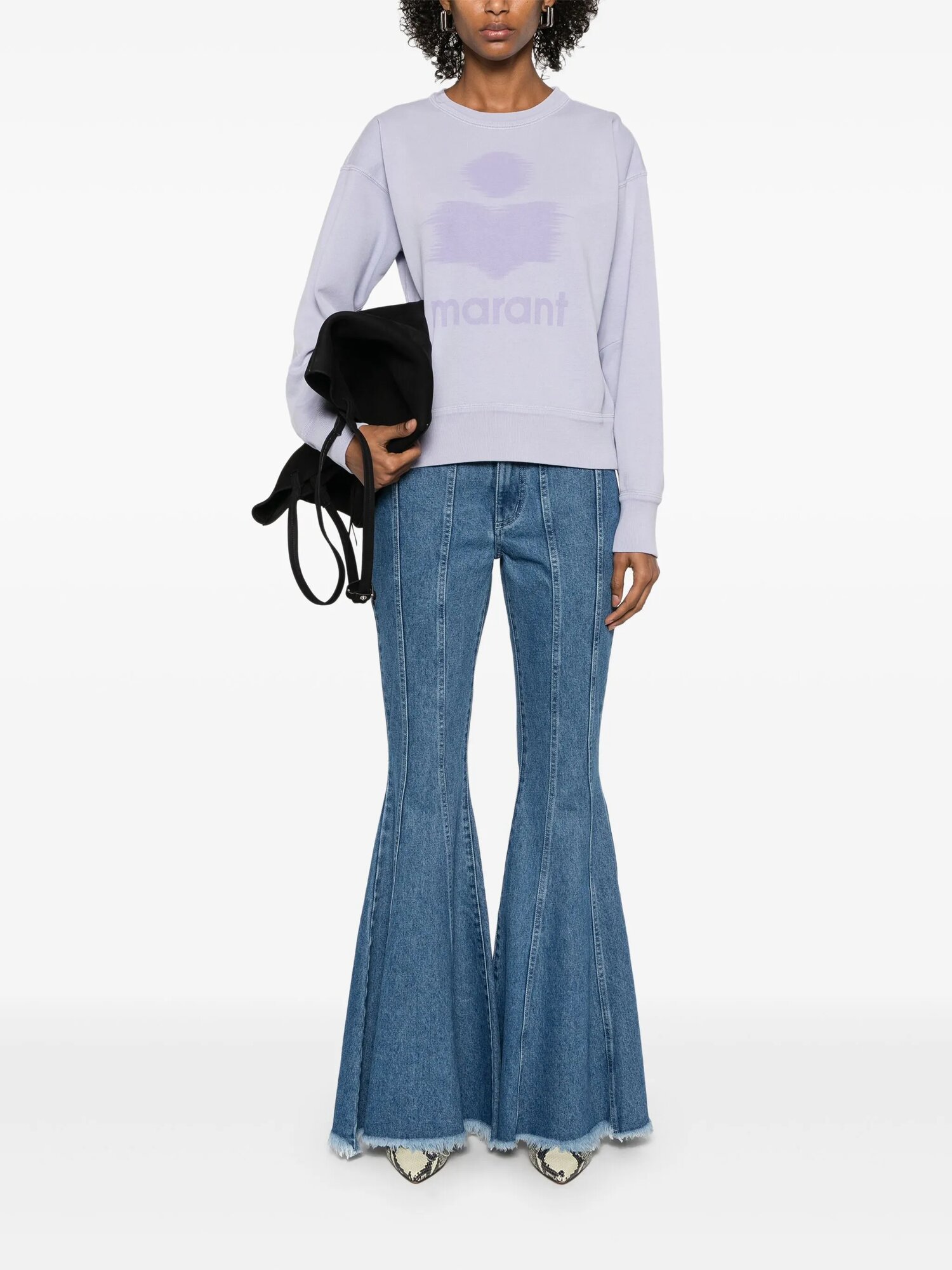 Толстовка Isabel Marant Mobyli, размер 34, , фиолетовый — фото 1