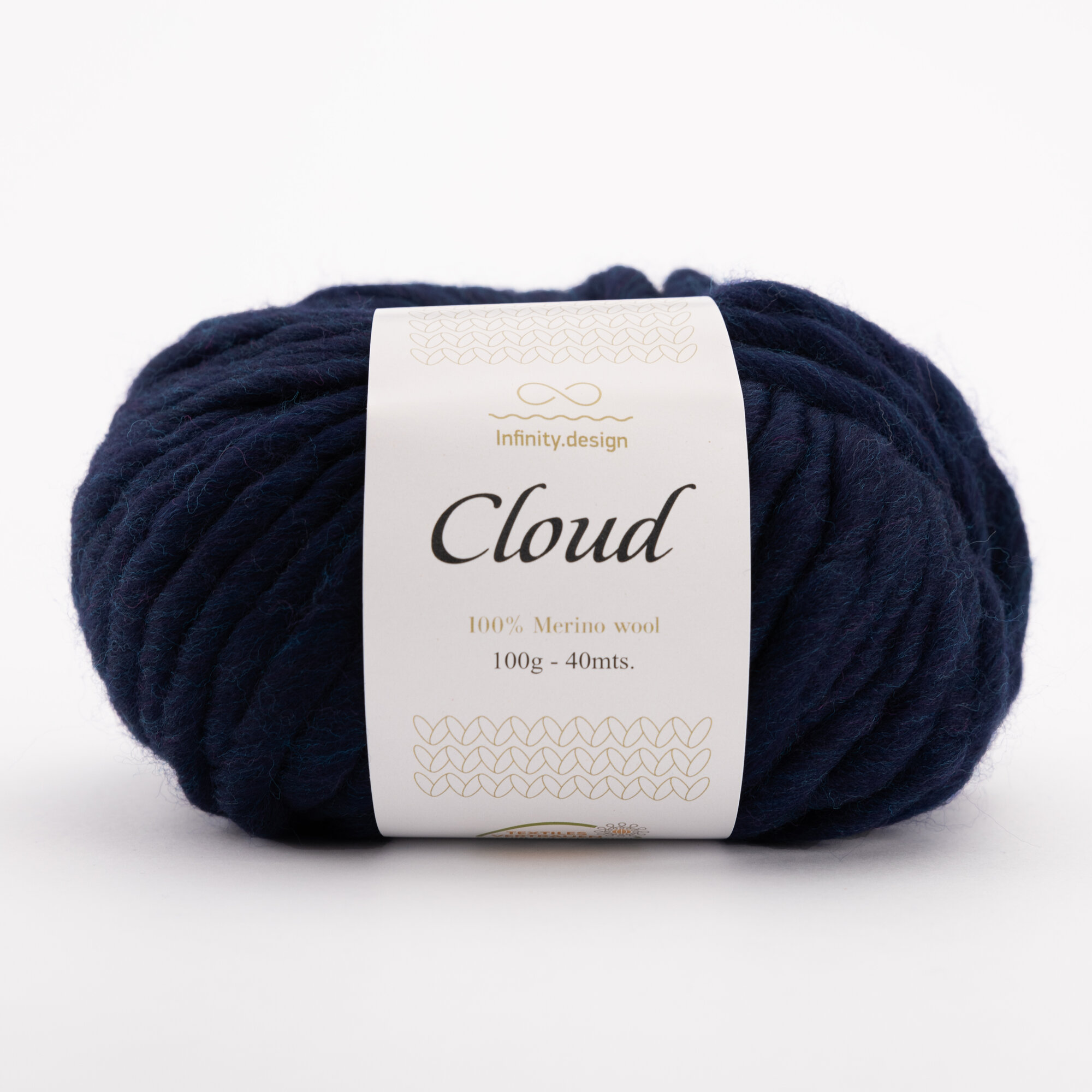 Пряжа INFINITY Cloud 0710 (2 мотка), 100% мериносовая шерсть, 100г, 40м