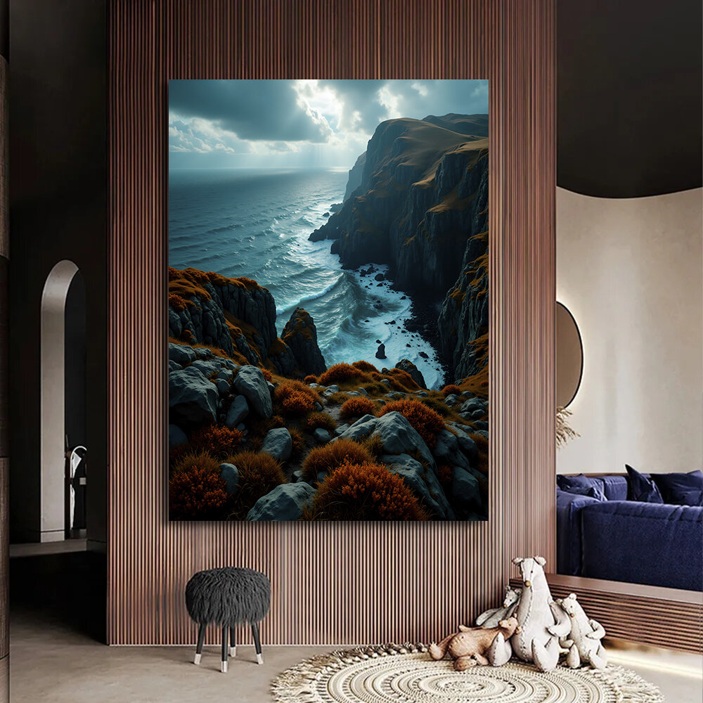 Горы / пейзаж, картина море / на стену, 40х60 см.