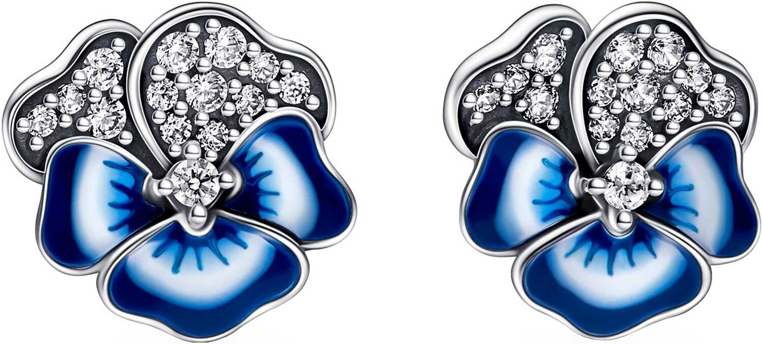 Серьги пусеты, серебро, 925 проба