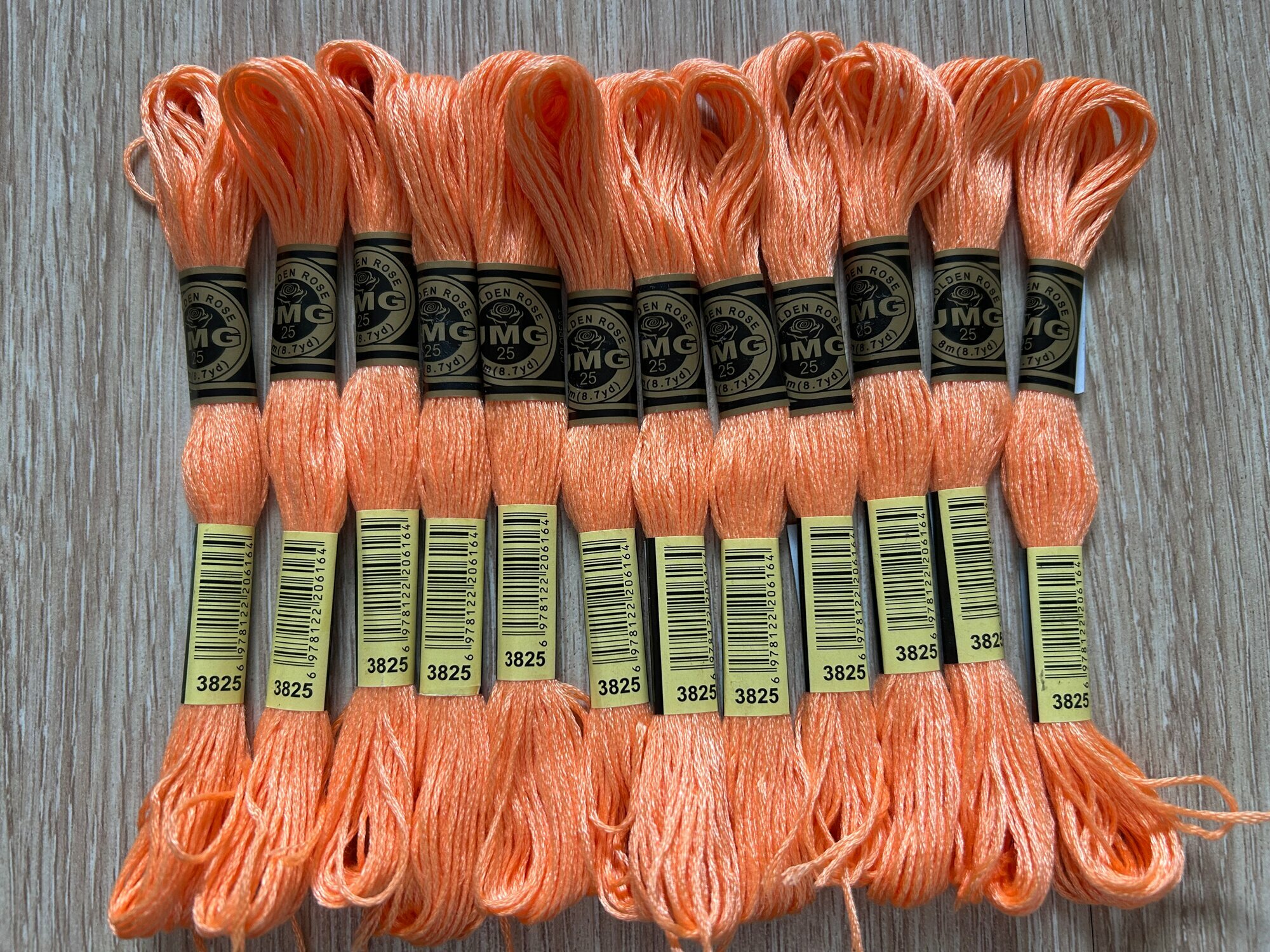 Нитки для вышивания JMC мулине (150-3866) 100% полиэфир 12 штук x 8 м