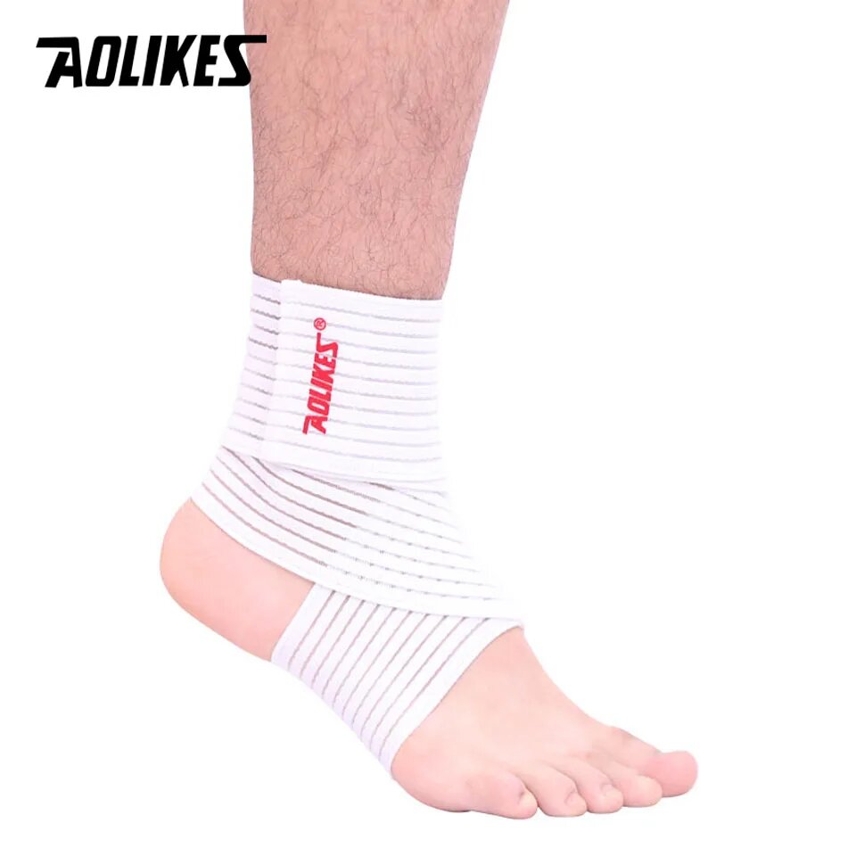 Компрессионный бандаж AOLIKES для коленей Белый, 70cm