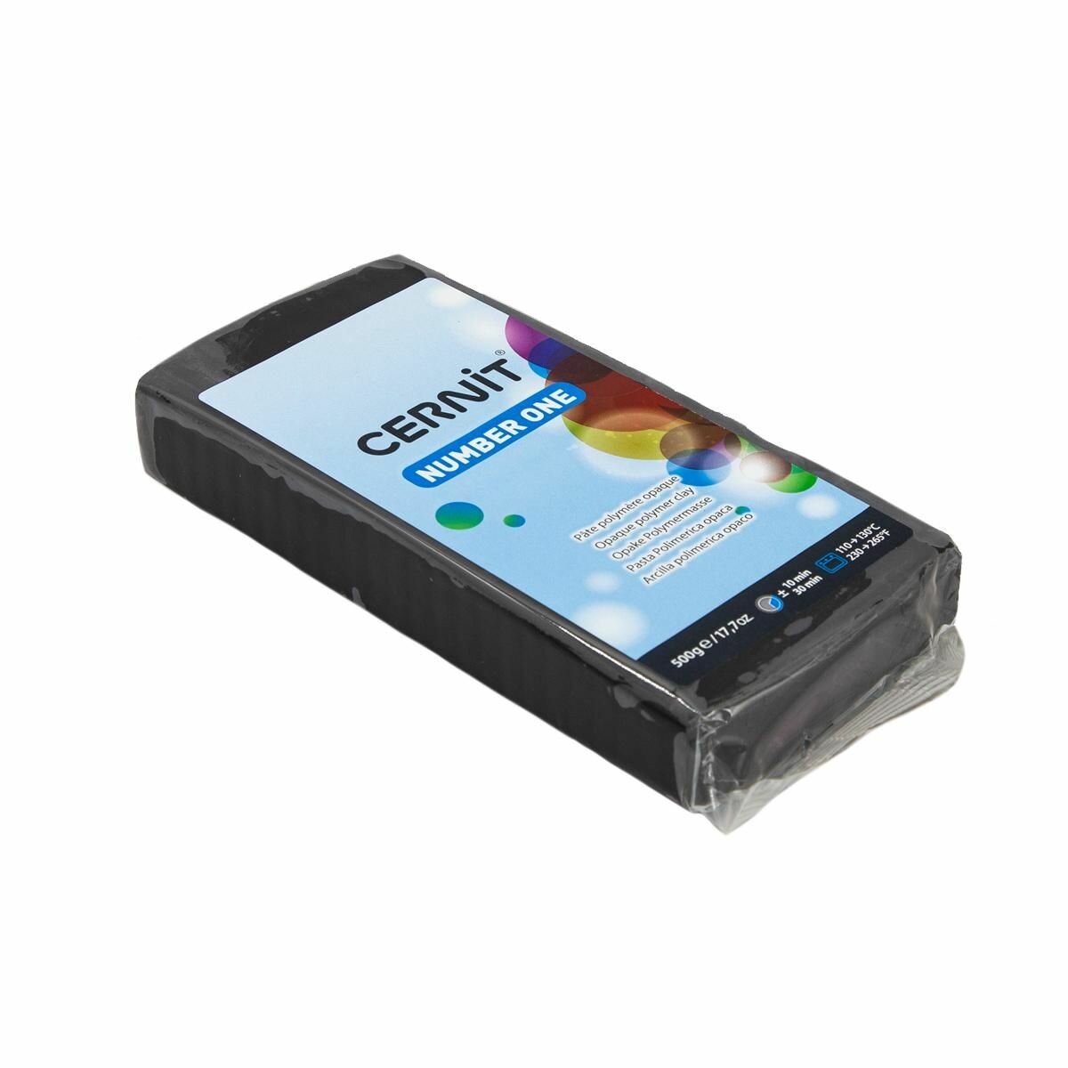 Пластика Cernit Полимерная, запекаемая, №1, цвет 100, черная, 500 г, CE0900500
