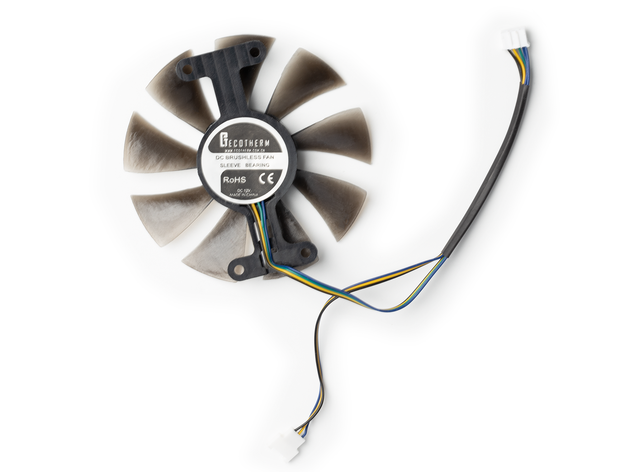 Вентилятор для видеокарты Sapphire Pulse RX560 / ⌀ 86мм / 4Pin папа + 3Pin мама / (№2)