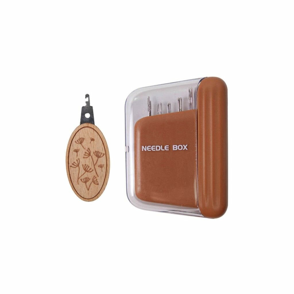 Набор для шитья, Набор портативной коробки для швейных игл - оранжевый, 1 комплект