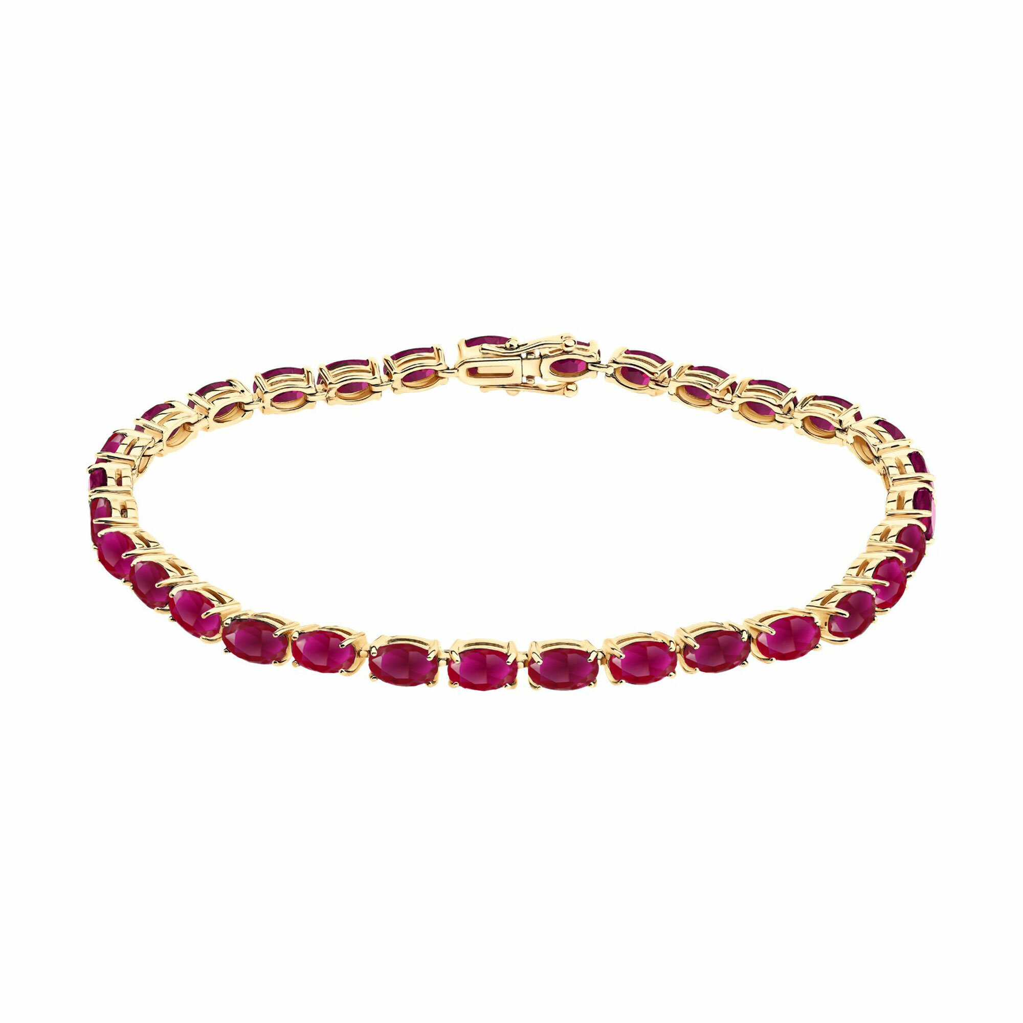 Браслет, красное золото, 585 проба, рубин