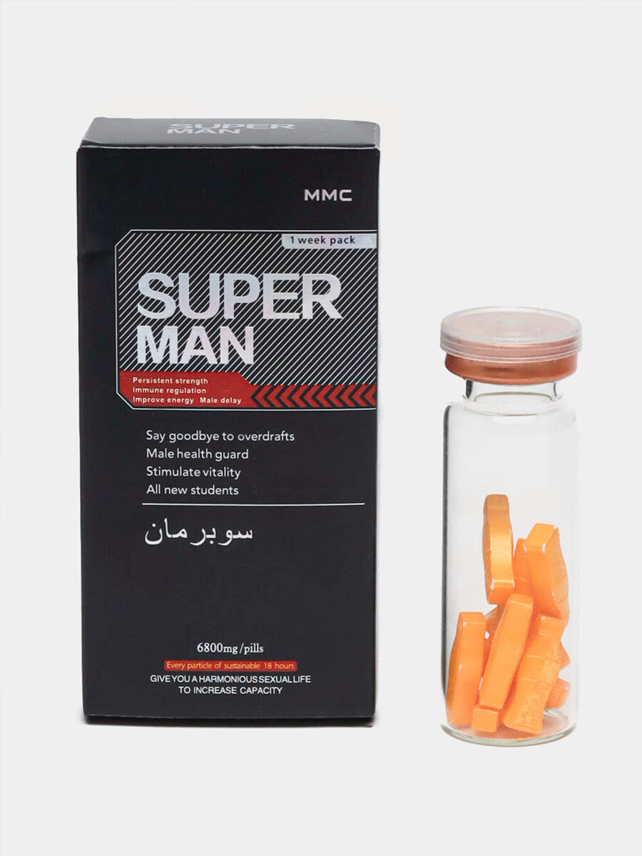SUPERMAN возбуждающий препарат, продление полового акта, для мужской потенции