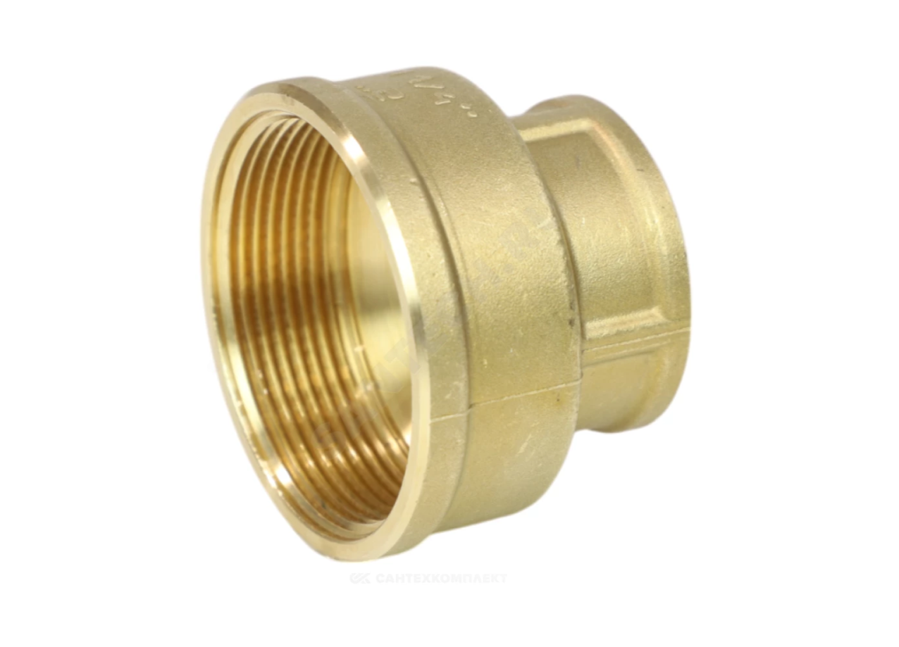 Муфта латунь переходная Ду 25х15 (1"х1/2") ВР LD LD.65.516.2515