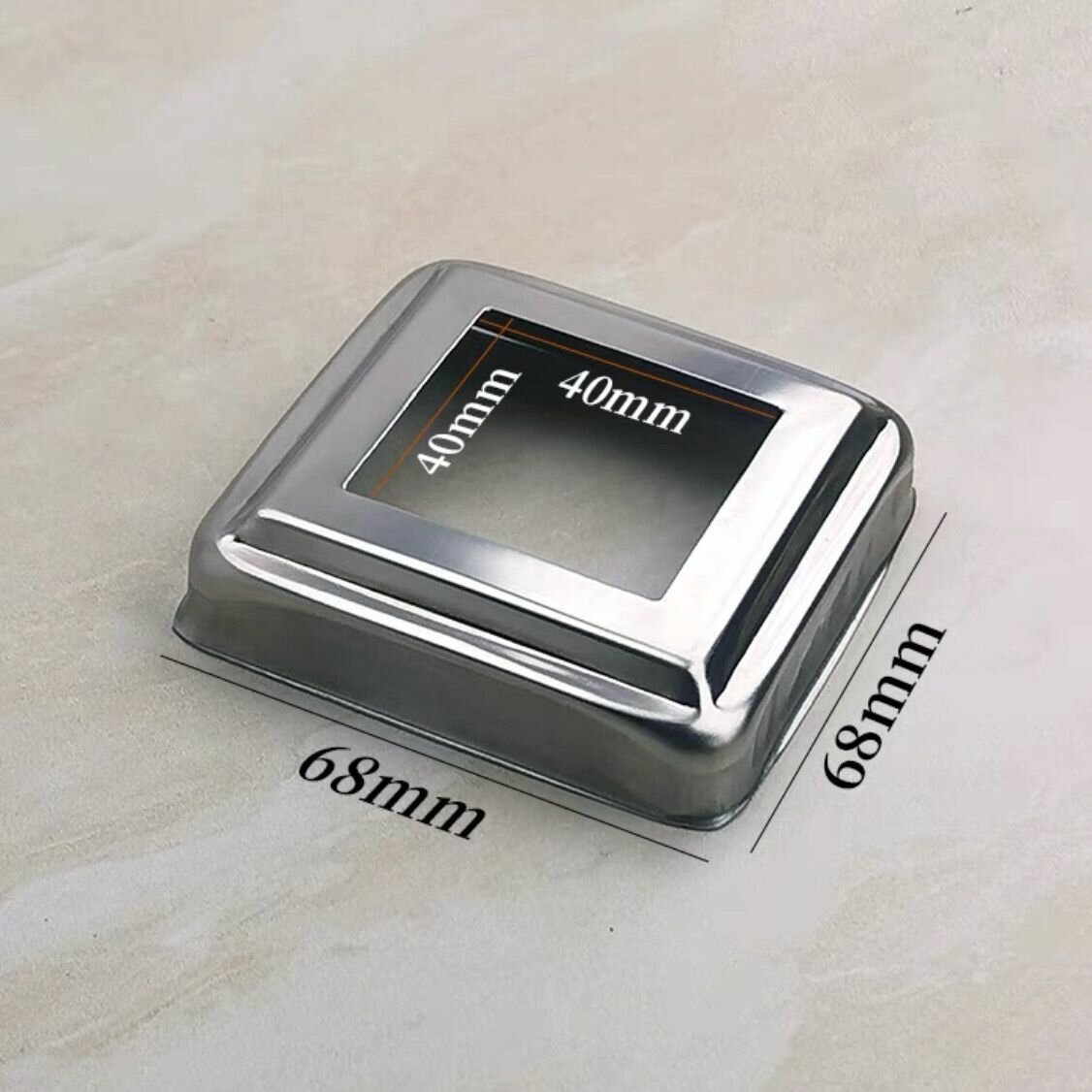 Нержавеющая сталь 304 Комплектующие для сборки и установки перил, поручней и ограждений для кованых лестниц 10 штук(40x40mm)