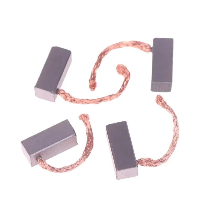 4 шт, аксессуары для самостоятельного изготовления, набор угольных щеток для электродвигателя, запасные части 8x8x19 мм, электроинструмент