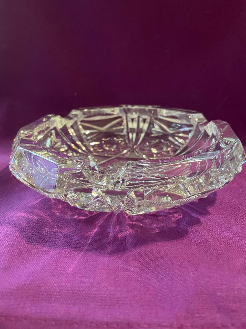 Пепельница, хрустальная. Винтаж, СССР 1970 годы