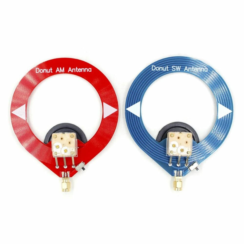 Круглая антенна AM MW/SW, маленькая кольцевая антенна 4 МГц-24 МГц 500 кГц-2000 кГц, портативная рамочная антенна для радиоприемника, кольцо настройки антенны