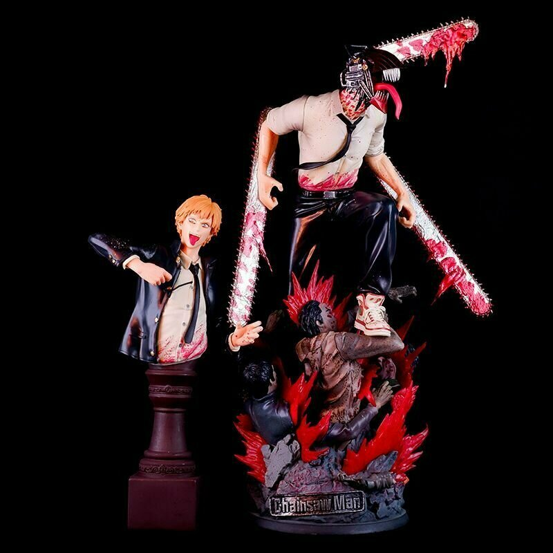 Коллекционная фигурка аниме Человек-бензопила Chainsaw Man, Дэнджи в образе пилы 39см. OPM220318 01 -kpa