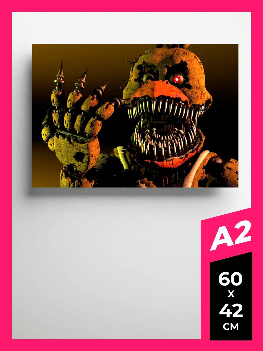 Постеры фнаф и плакаты FNAF Five Nights at Freddy’s 45, матовая фотобумага премиум качества