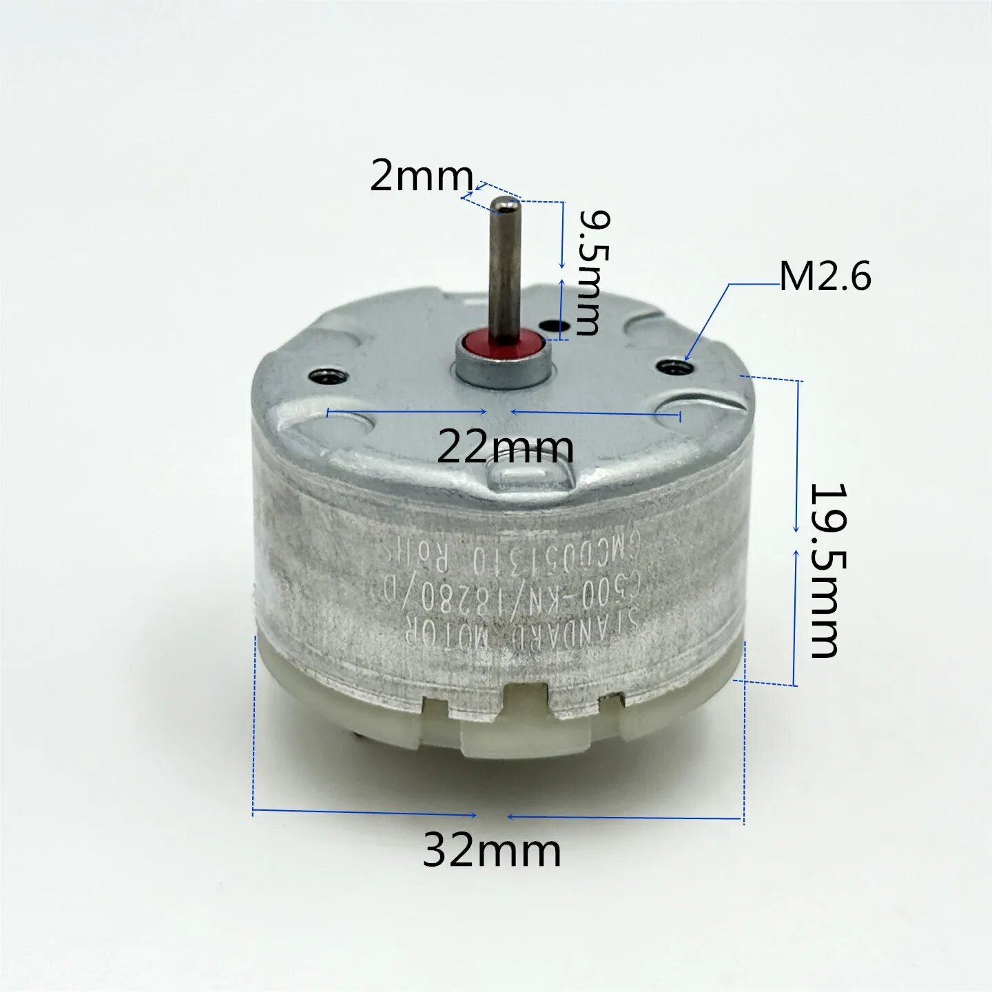 Стандартный двигатель RC500-KN/18280 постоянного тока 5 В 6 В 9 В 12 В 10000 об/мин Мини-двигатель шпинделя с угольной щеткой диаметром 32 мм DIY Подметальная машина Робот-игрушка Модель