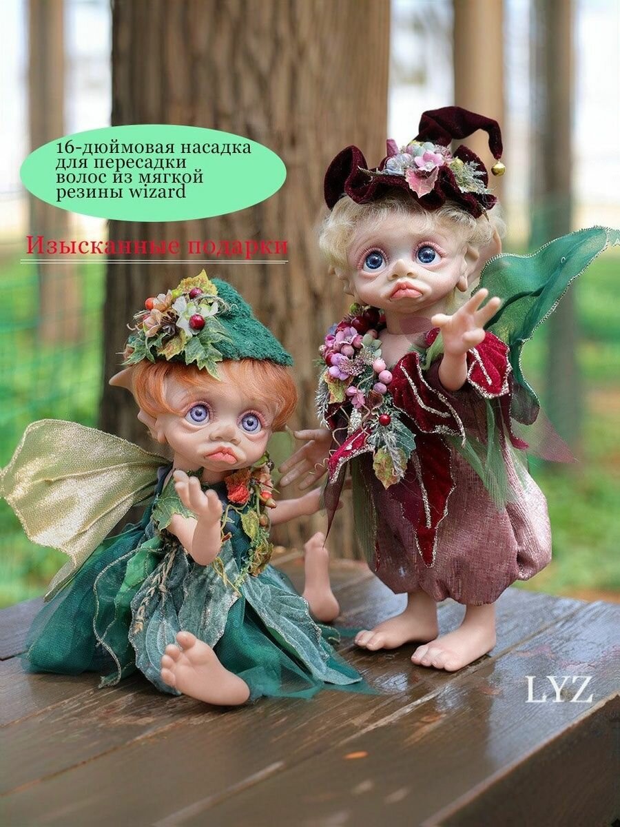 Кукла реборн, 16 дюймов, 40 см, полностью мягкий резиновый эльф для пересадки волос, детские игрушки, подарки