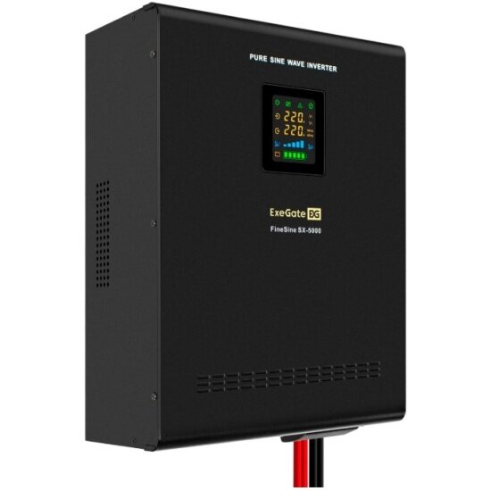 Источники бесперебойного питания инвертор, синус, для котла, настенный Exegate FineSine SX-5000. LCD. AVR.2SH. T 5000VA/3500W