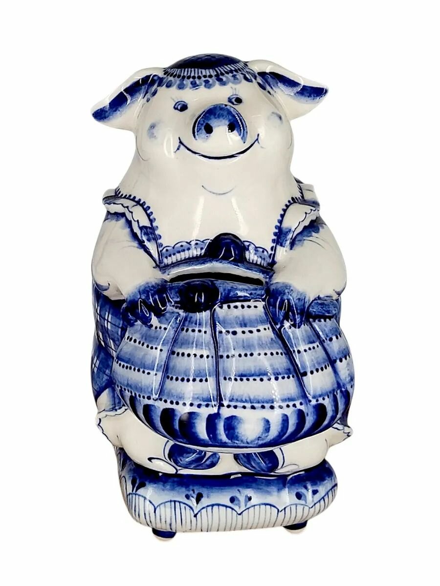 Скульптура "Свинья-копилка" высота 16см авт. Л. и В. Черновы