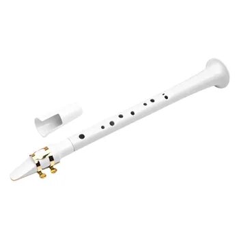 Белый карманный саксофон Портативный мини-саксофон Клавиша C Маленький пластиковый, Shop 911404
