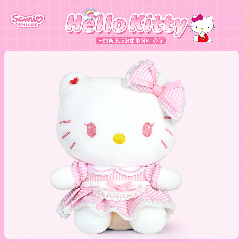 Натуральная кукла hellokitty, плюшевая кукла Hello Kitty, милый подарок на день рождения, тканевая кукла лучшего друга для девочки