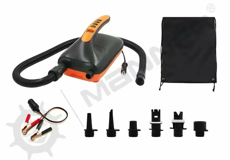 Мощный насос HT-782 для накачивания sup board/сап доски, лодки ПВХ 20 PSI от прикуривателя автомобиля
