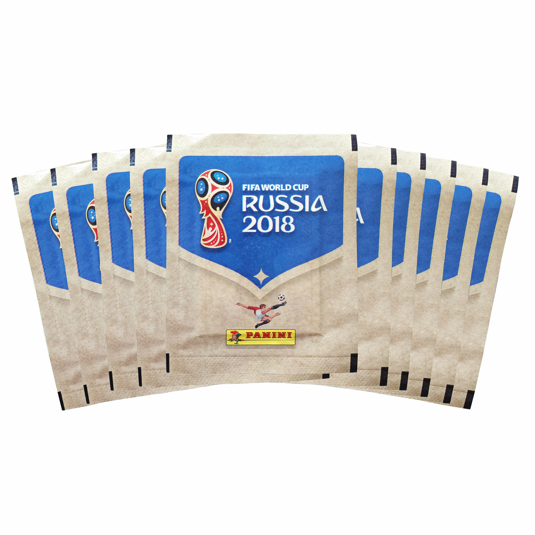 Наклейки для коллекционирования Panini Чемпионат мира по футболу FIFA 2018, 10 пакетиков - 50 наклеек