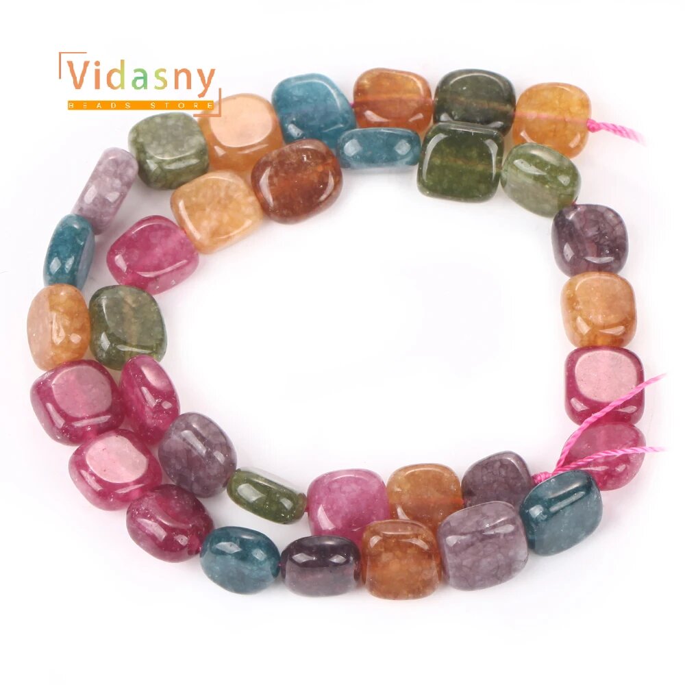 Бусины халцедон Vidasny 6x11 мм 15 дюймов Multicolor