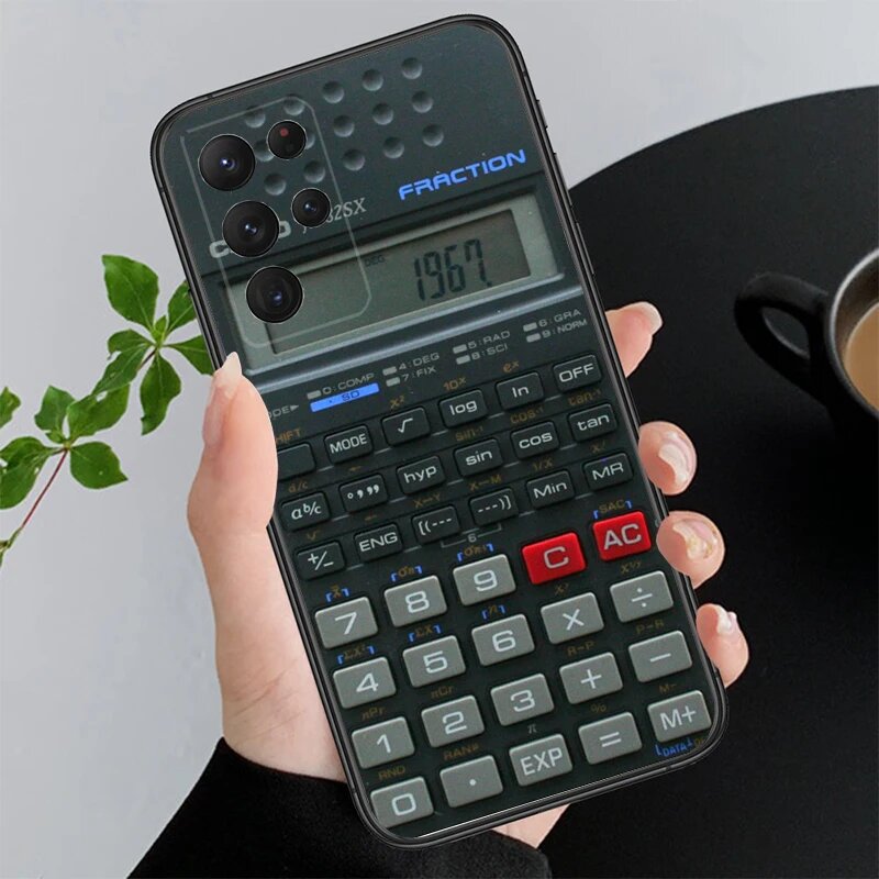 Чехол для телефона с калькулятором для Samsung S25 S24 S23 S22 S21 S20 Ultra S20 S22 S21 S23 S20 FE S24 Plus Silicone, S24