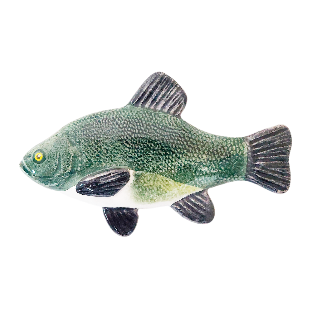 Керамический магнитик ручной работы "Линь"