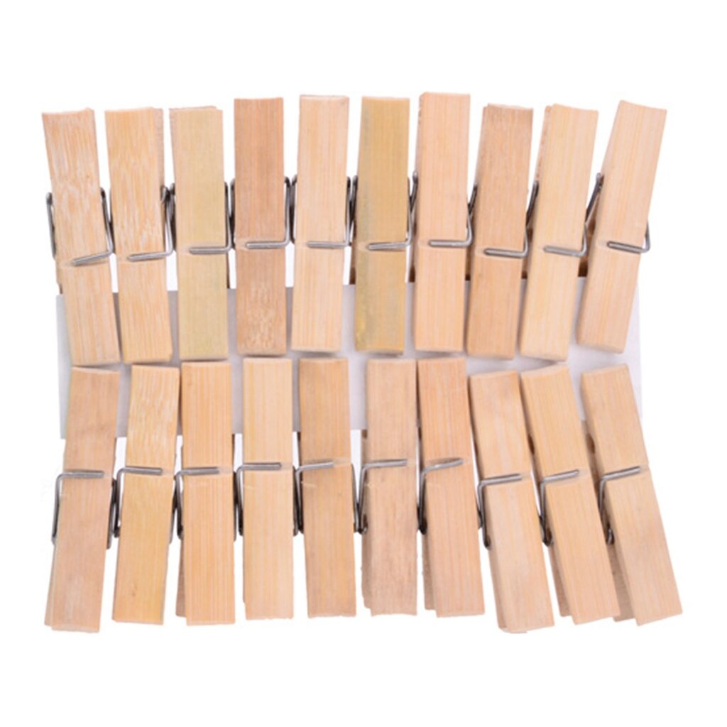 20 шт, бамбуковые зажимы в твердом переплете, универсальные зажимы для сушки, прищепки, зажимы для носков