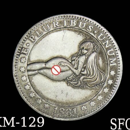 Монета, Медная монета,30g, KM-129