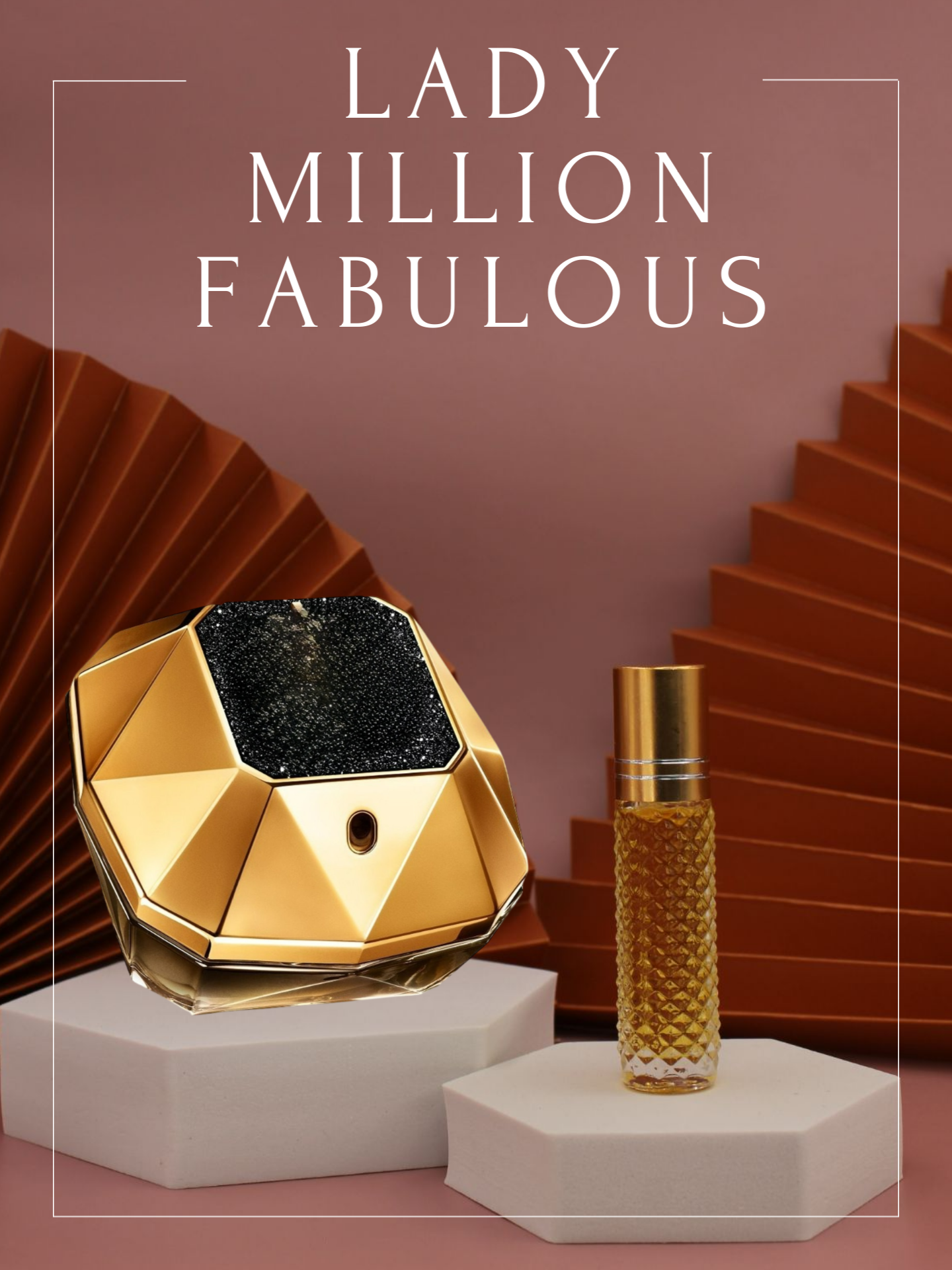 Духи масляные Lady Million Fabulous; Timeless Perfume; Леди Миллион Фабулус роликовый флакон 8 мл