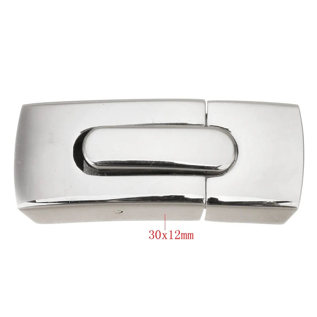 Байонетные застежки из нержавеющей стали для браслетов и ожерелий 10PCS, 30x12.1x7.6mm